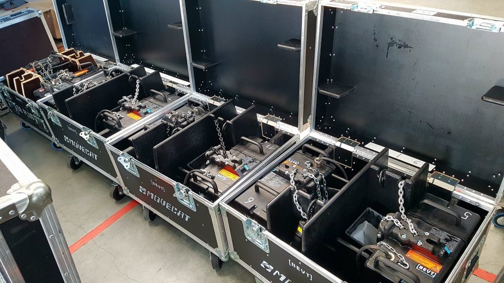 Neu in der Vermietung: Kettenzüge Movecat D8 Plus Motoren